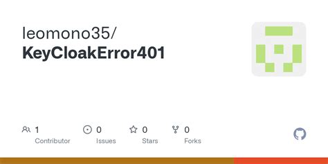 Github Leomono Keycloakerror