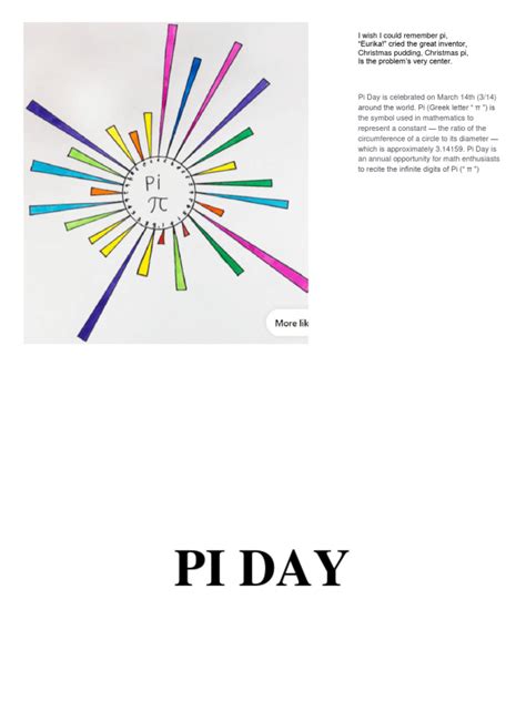 pi day quiz pdf pi mathematics