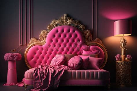 Exclusive Modern Bed And Bedroom Generated Ai Stock Illustration