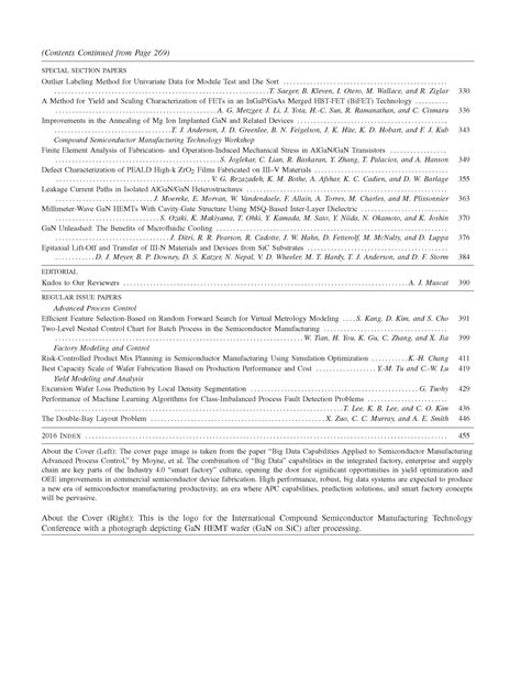 Ieee Transactions On Semiconductor Manufacturing V29 N 4 Web кабинет учёного