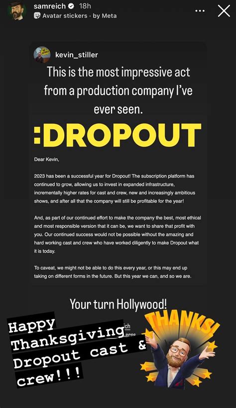 Streaming Service Dropout Is Revenue Sharing With Their Cast And Crew