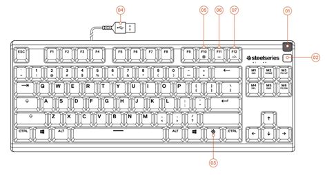 Steelseries APEX 3 TKL Gaming Keyboard User Guide Manuals