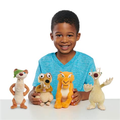Just Play Age Collector Plush Set Ice Age 4 Bean Plush Multi Color 7