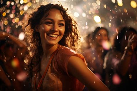 Premium Ai Image Indian People Celebrate Festivals Happy Colorful
