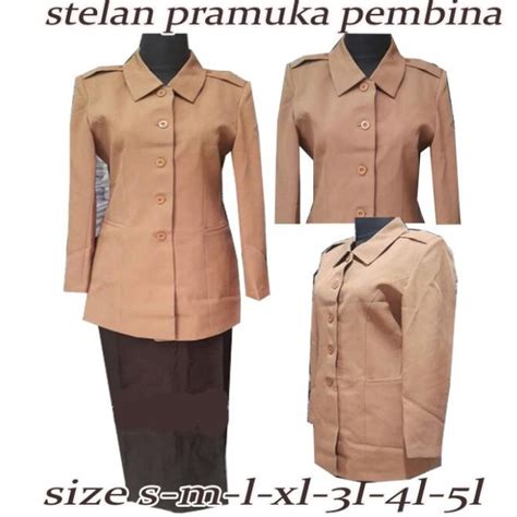 Jual Seragam Pramuka Pembina JUMBO Seragam Pramuka Guru Setelan Rok Shopee Indonesia
