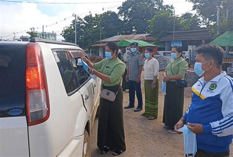 မိုင်းရယ်မြို့၌ ဌာနဆိုင်ရာများစုပေါင်း၍ ပါးစပ်နှင့်နှာခေါင်းစည်းများ