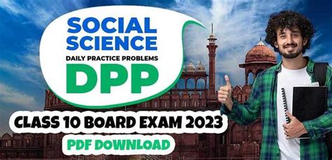 Social Science Dpp Daily Practice Problems For Class 10 Board Exam 2023 Pdf Download