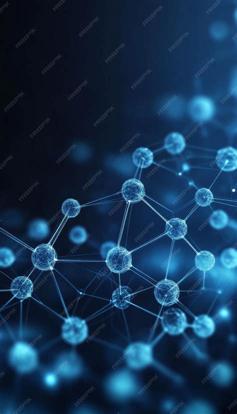 Molecular Structure Science Background Premium Ai Generated Image