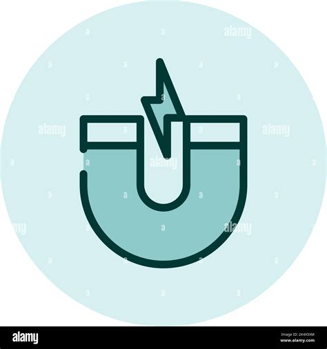 Electromagnetic Field Illustration Vector On A White Background Stock