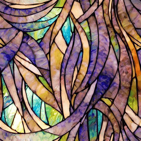 Gorgeous Stained Glass Watercolor Intricate Hyper Detailed Colorful