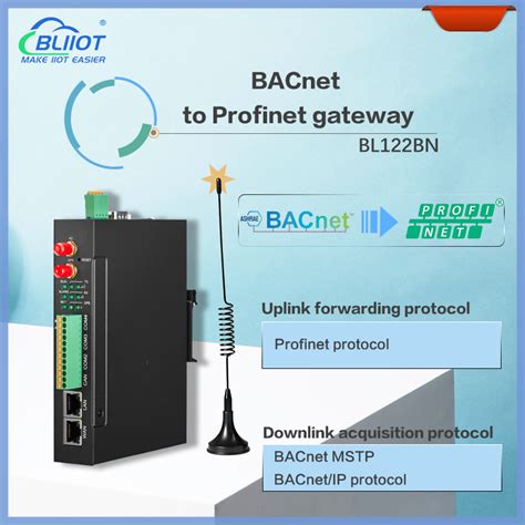 BLIIOT BL122BN BACnet To Profinet Gateway