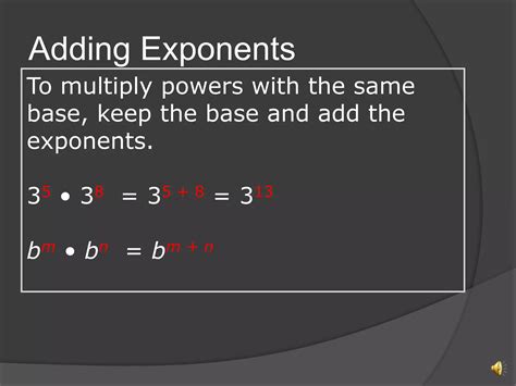 Properties Of Exponets Ppt