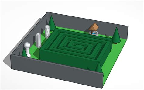 3d Design Mansion Garden Tinkercad