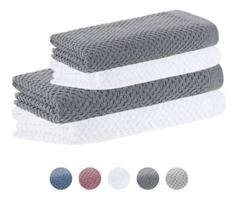 Kit Toalhas 4pçs Mistas Banho Gigante Rosto Yumi Buddemeyer Frete grátis