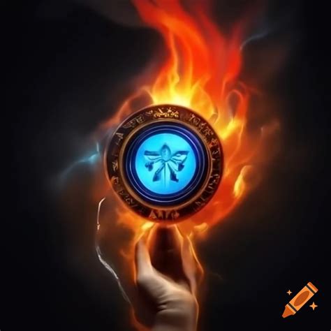 Logo Concept Featuring Torch Symbolizing Knowledge And Power On Craiyon