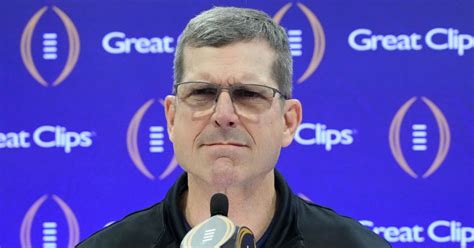 Michigan Press Conference Jim Harbaugh National Title Game