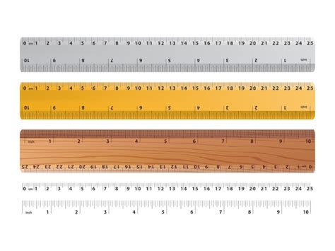Premium Vector Rulers And Ruler Size Indicators