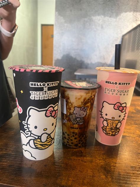 Hello Kitty Tiger Sugar 🩷 Yummy Drinks Yummy Hello Kitty
