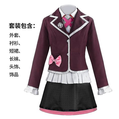Costume Utsugi Kotoko Jk Uniform Wigs Headwear Danganronpa Halloween
