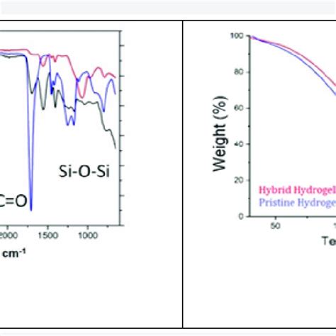 Atr Ftir A And Tga Dtga B Of Pristine And Hybrid Hydrogels Download Scientific Diagram