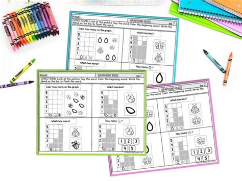 8 Spring Kindergarten Graphing Worksheets