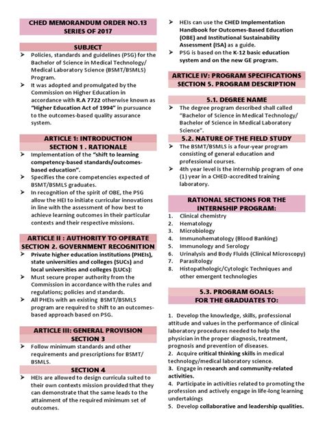 Ched Memorandum Order No 13 Series Of 2017 Pdf Pdf Medicine Health Informatics