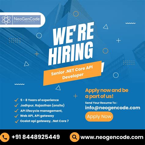 Codewithexcellence Techinnovation Jobs Job Dotnet Jobsearch Hiring Neogencode