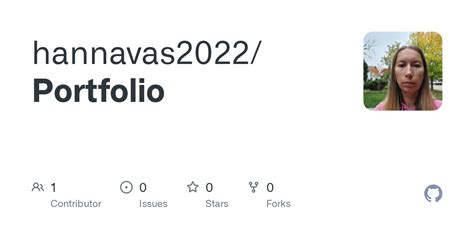 Github Hannavas Portfolio