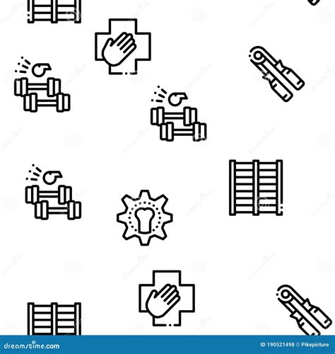 Physical Therapy And Recovery Icons Set Vector Stock Vector