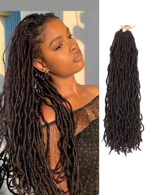 Nouveaux cheveux crochetés Faux Locs de 18 pouces mèches crochetées