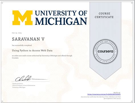 Python Programming Universityofmichigan Coursera Lifelonglearning