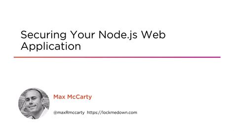 course preview securing your node js web app youtube
