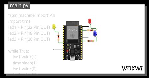 W3 Board Led Copy Wokwi Esp32 Stm32 Arduino Simulator