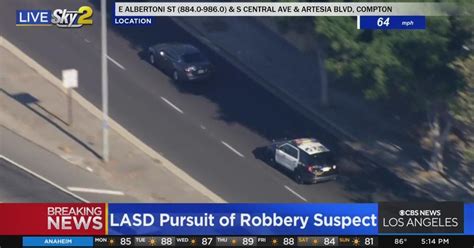 Robbery Suspect Continues To Drive Erratically Nearly Causes Another
