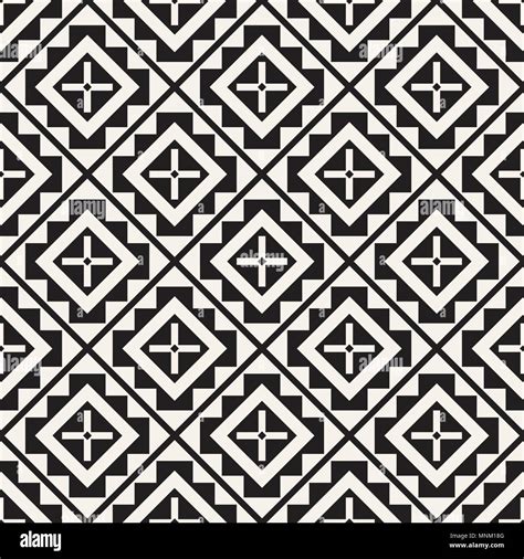 Seamless Surface Geometric Design Repeating Tiles Ornament Background Vector Symmetric Shapes