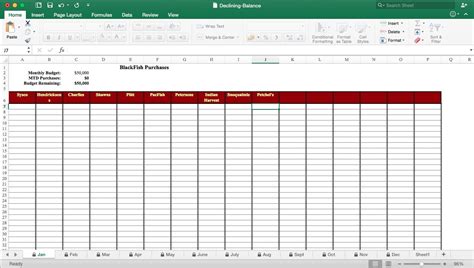 Declining Balance Worksheet Eloquens