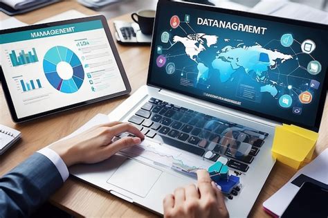 Document Management Data System Business Internet Technology Concept Premium Ai Generated Image