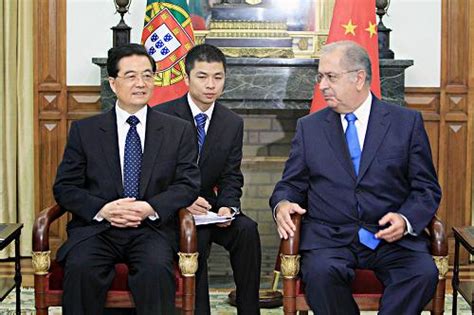 胡锦涛会见葡萄牙议长