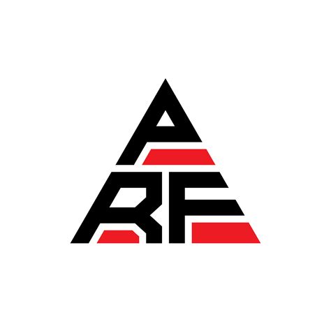 Prf Triangle Letter Logo Design With Triangle Shape Prf Triangle Logo