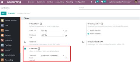 Cash Basis And Accrual Basis Accounting In Odoo 13