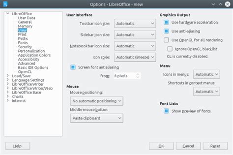improve libreoffice interface fonts in kde
