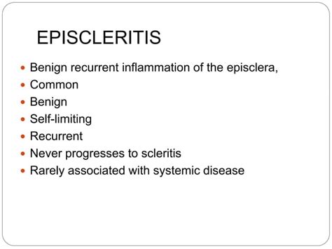 Episcleritis And Scleritis Power Point Presentations Pptx