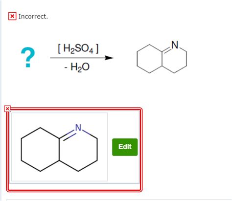Solved O 1 PhMgBr 2 H о Incorrect N H2SO4 H20 Chegg