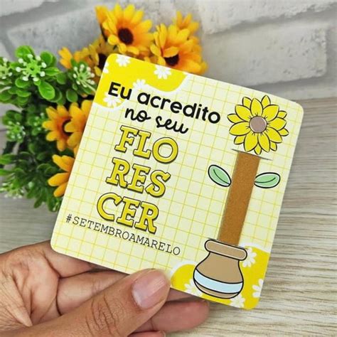 Lembrancinha Setembro Amarelo Card Mini Lixa De Unha Elo7