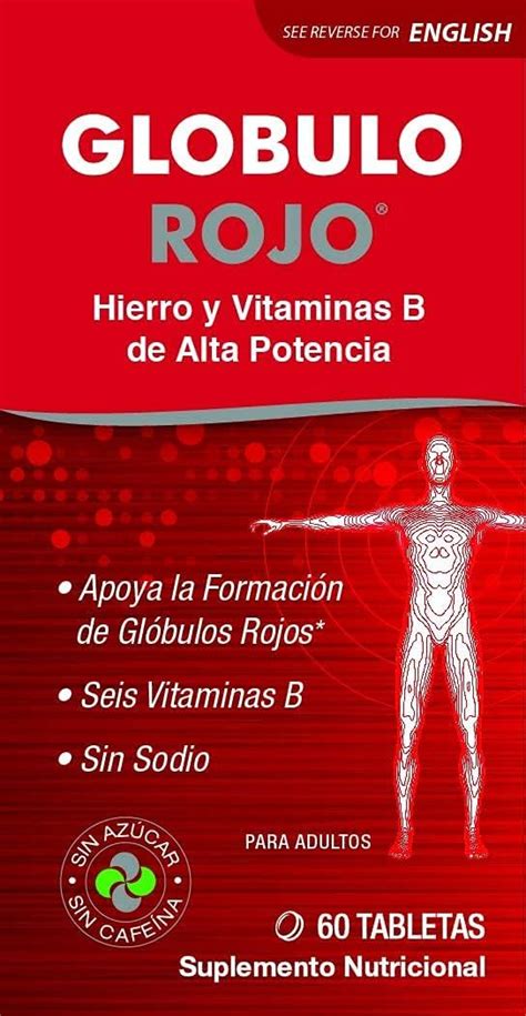 De La Cruz Glóbulo Rojo Multivitamínico Con Vitamina C De Alta Potencia