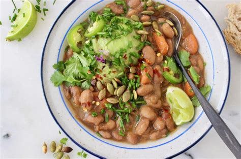 Vegan Pinto Bean Soup Recipe • Veggie Society