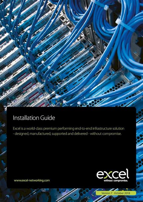 Pdf Installation Guide Excel Networking · 2020 6 24 · 4 Excel Installation Guide Site