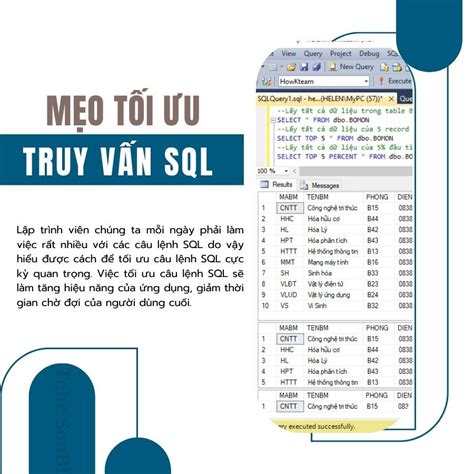 05 Tips TỐi Ưu LỆnh Truy VẤn Sql CỦa BẠn