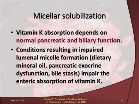 Absorption Transport And Metabolism Of Vitamin K