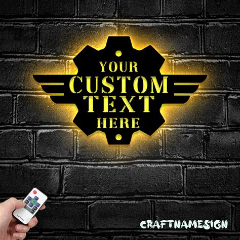 Custom Garage Metal Wall Art Custom Metal Art Wall Craft Name Sign